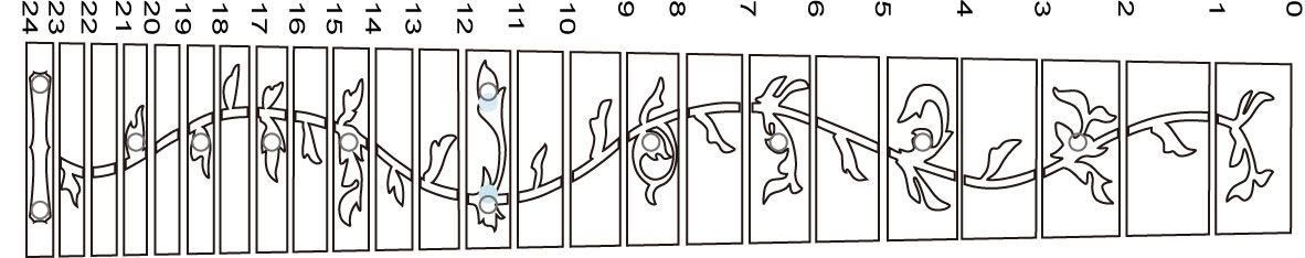 Steve Vai Tree of Life Guitar Frets Inlay Decal sticker